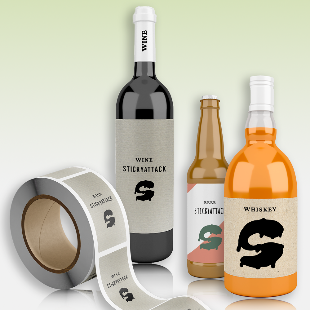 Etichette per bottiglia personalizzate | Stickyattack